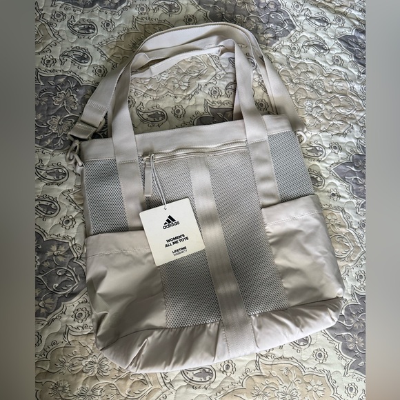 adidas | Bags | Adidas All Me Tote Bag In Cream | Poshmark